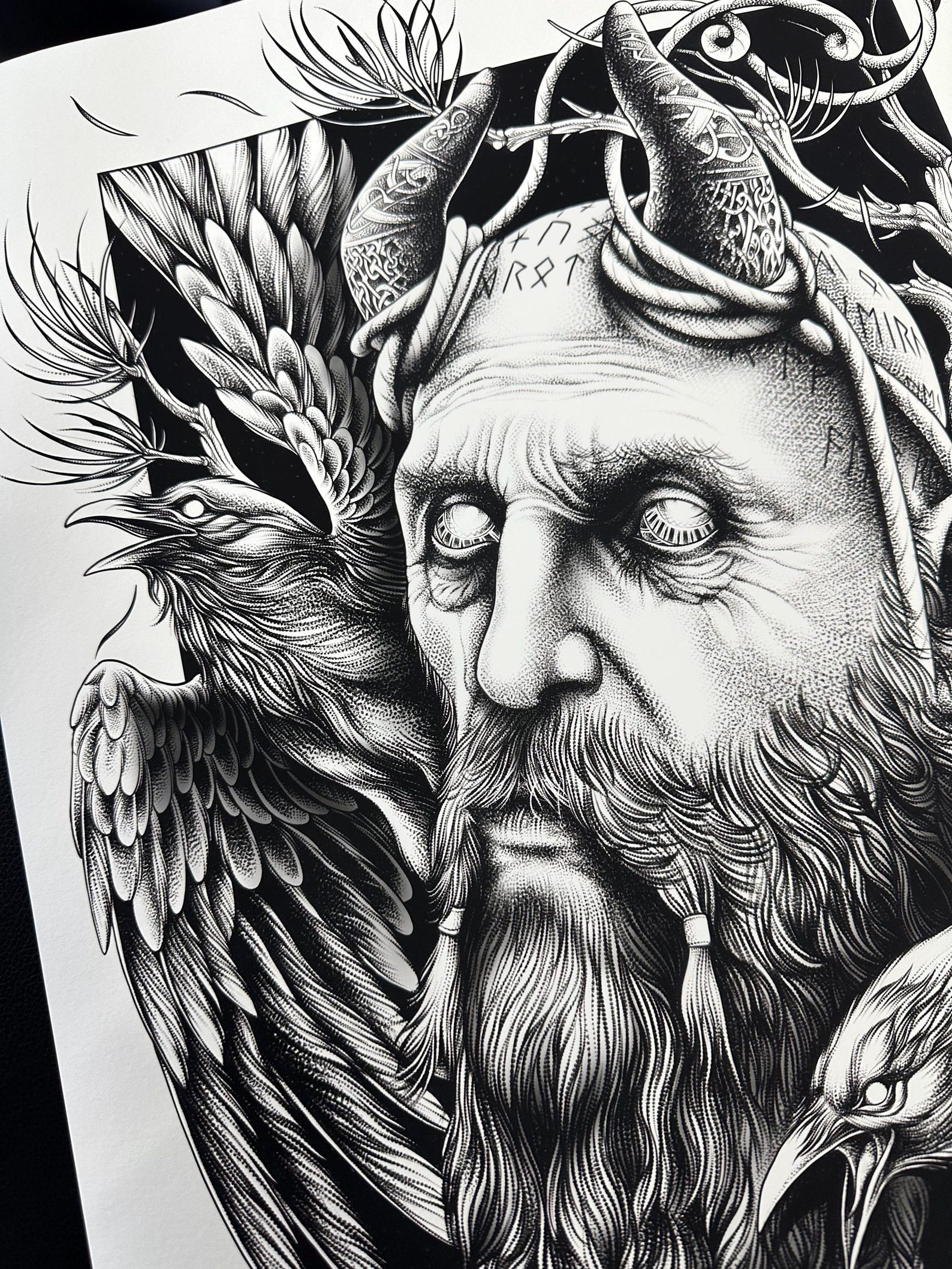 Mimir / God of War Ragnarok A2 Art Print, Kratos, Fenrir, Gaming Room ...