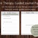 Pre Therapy Guided Journal Page, Therapy Session Notes, Mental Health ...