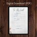 Mindful Daily To-do List, Digital Journal, Instant Download, Printable ...