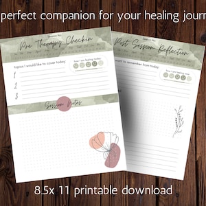 Therapy Worksheets, Pre Therapy Session and Post Therapy Session ...