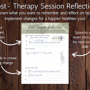 Therapy Worksheets, Pre Therapy Session and Post Therapy Session ...
