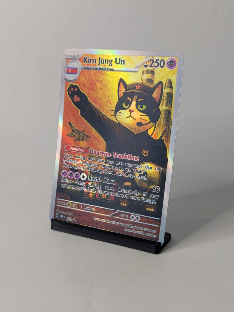 Donald Trump, Putin, Kim Jung Un-pokemon Proxy Cat Cards - Etsy