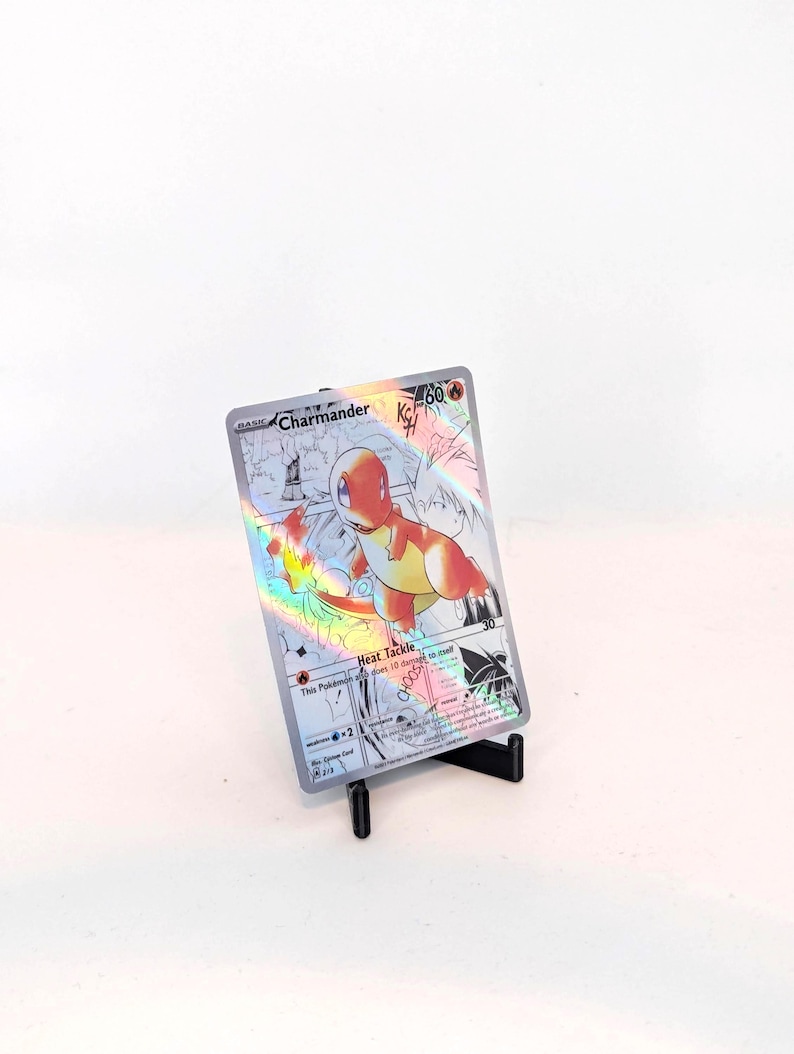 30th Anniversary Inspired Custom Pokemon Card- Pikachu, Bulbasaur ...