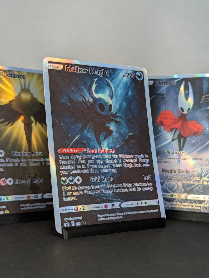 Hollow Knight Holographic Proxy Card Set: Fan Art Collectibles - Etsy