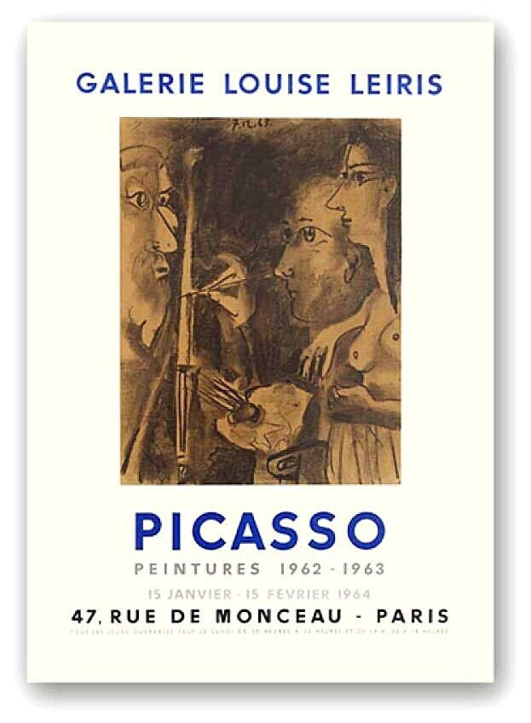 Pablo PICASSO Rare Lithographic Poster, 1962 - Etsy