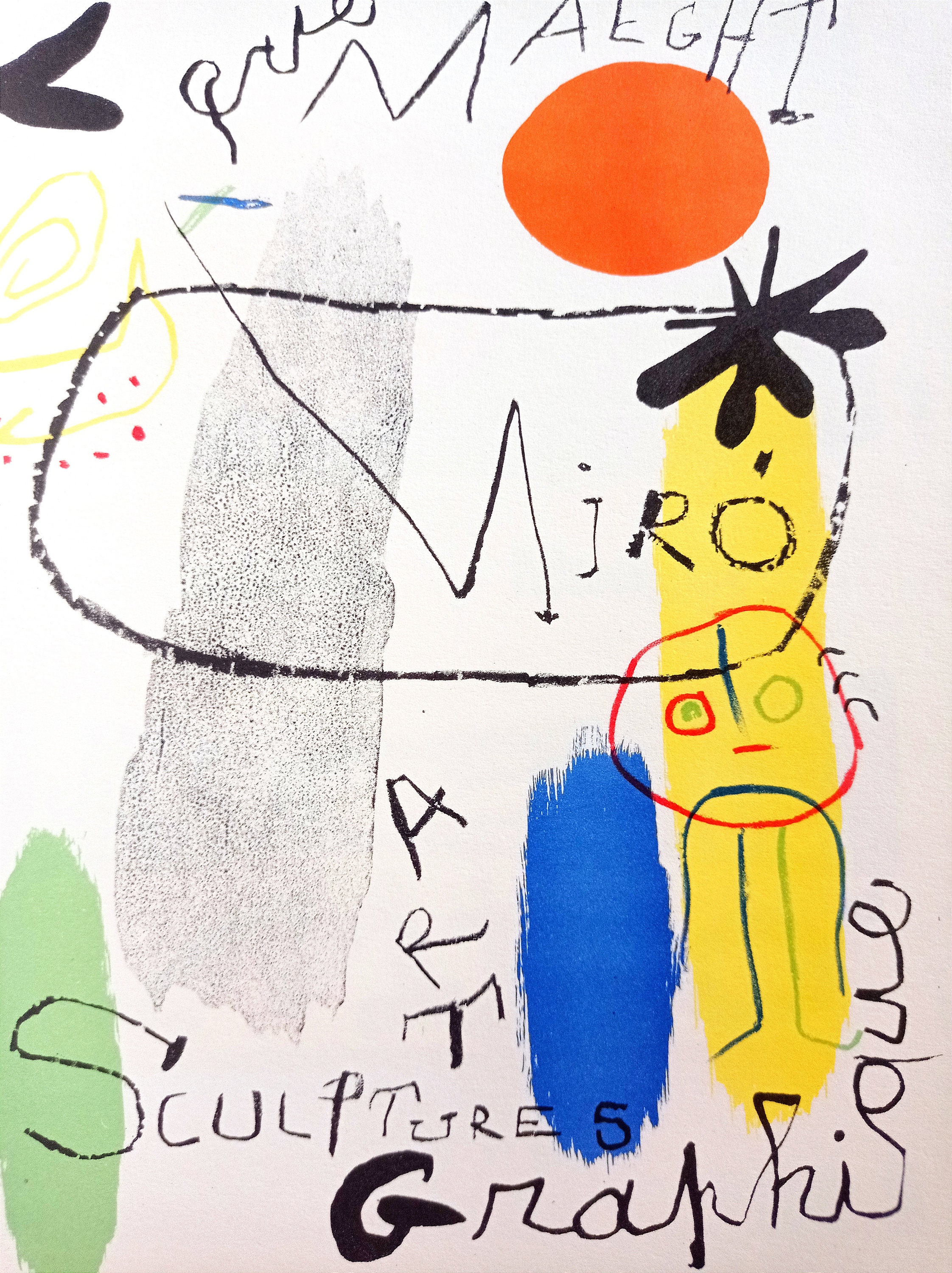 Joan MIRO, Sculptures and Graphics, Lithograph From 'affiches ...