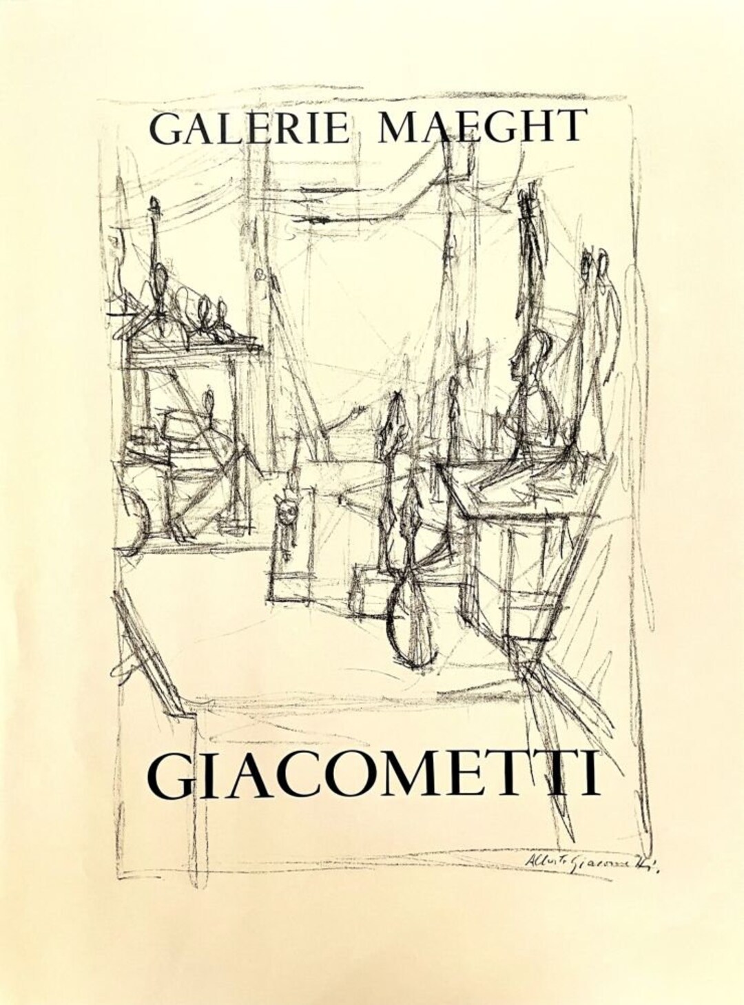 Alberto Giacometti Original Lithograph Signed Workshop 51 - Etsy