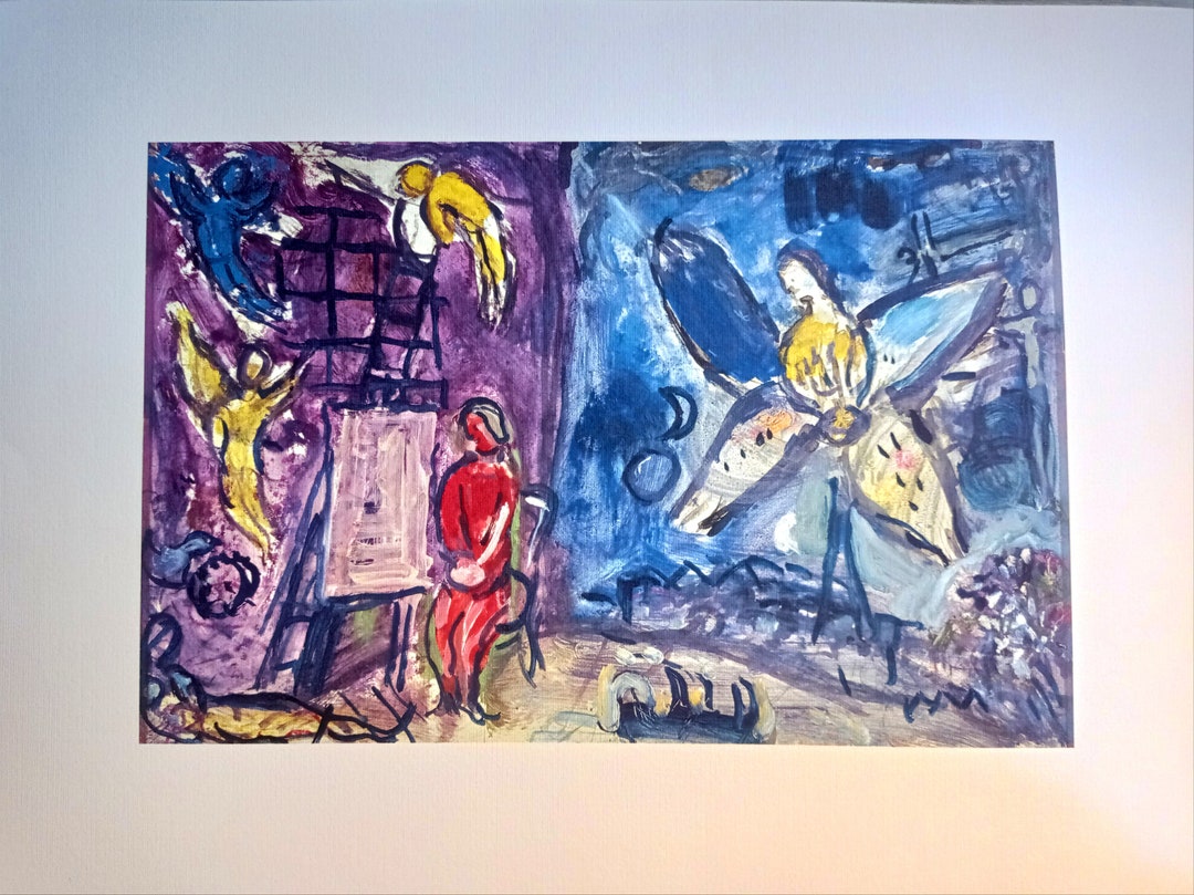 Marc CHAGALL Jacob's Dream Beautiful Lithograph in - Etsy