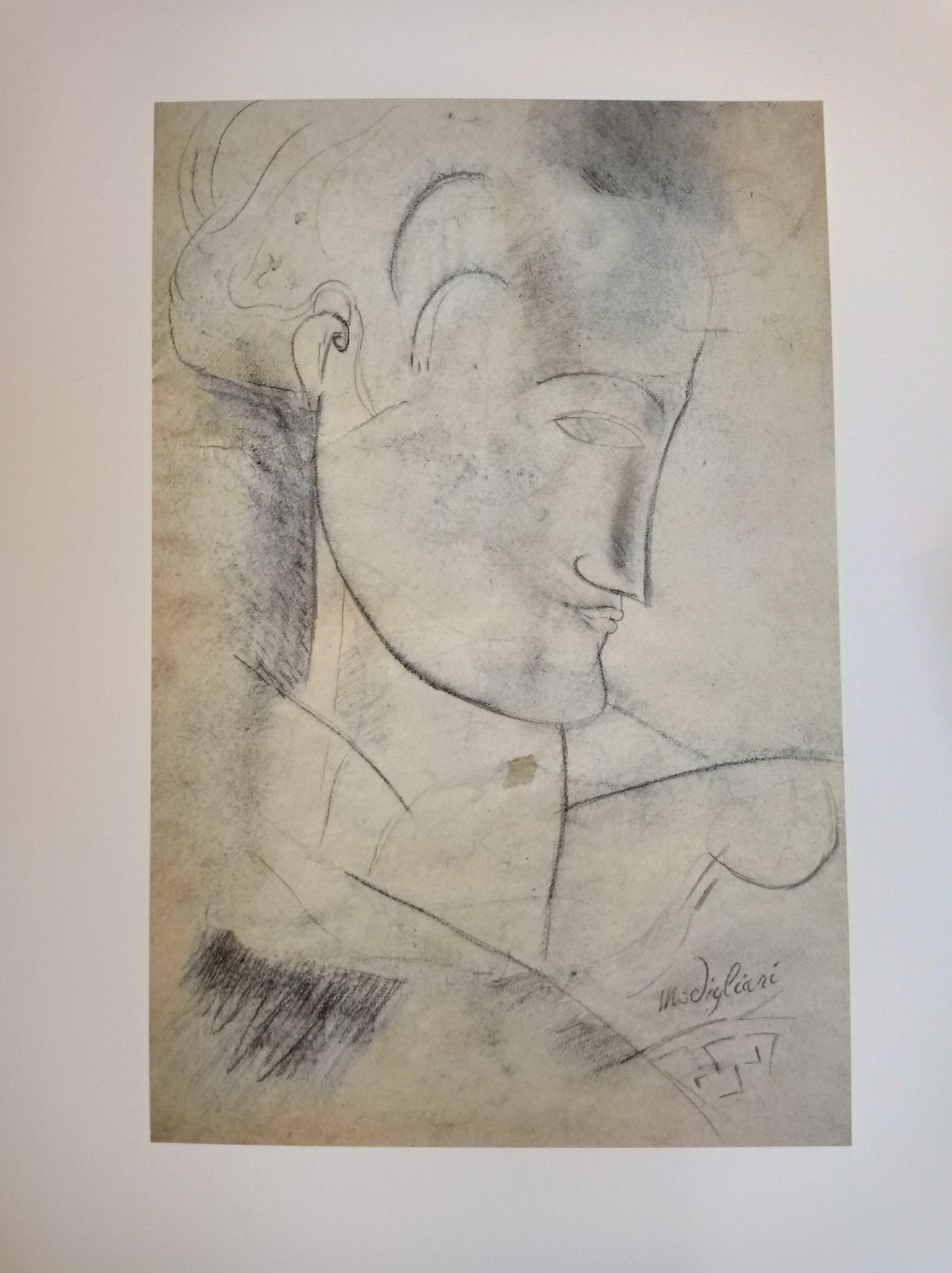 Amedeo Modigliani Profile, Beautiful Lithograph in Limited Edition - Etsy