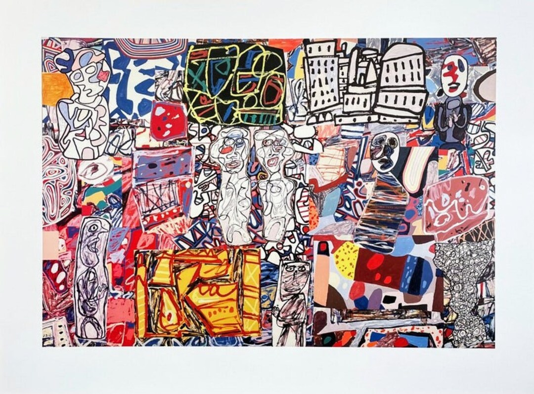 Jean Dubuffet mele Moments, Color Offset Lithograph, Outsider Art / Art ...