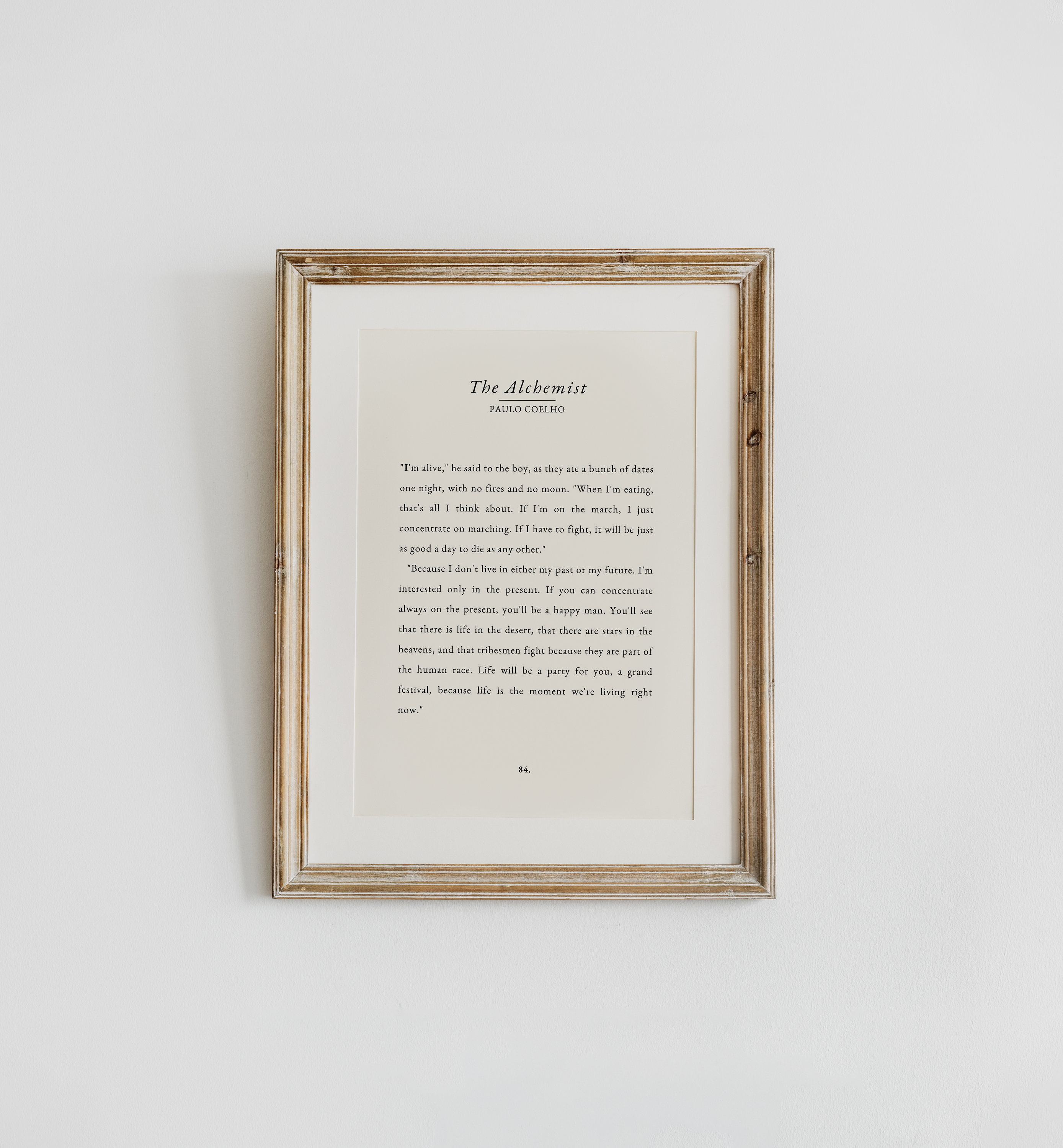 THE ALCHEMIST Quote Digital Download | Paulo Coelho Quote Poster ...