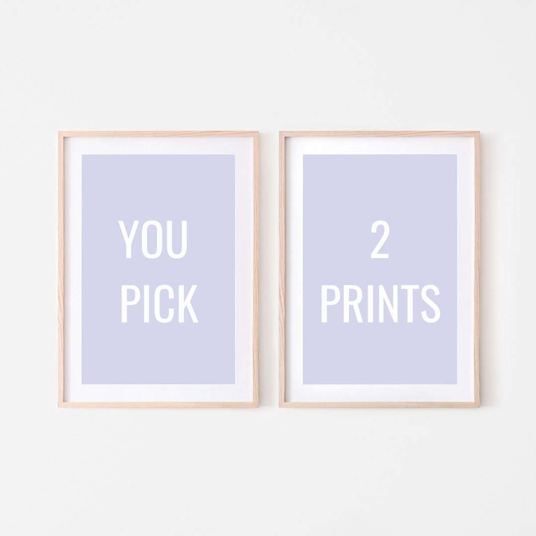 Choose Your Own Set of 2 Printable Art Prints | Pick Any Pair of ...