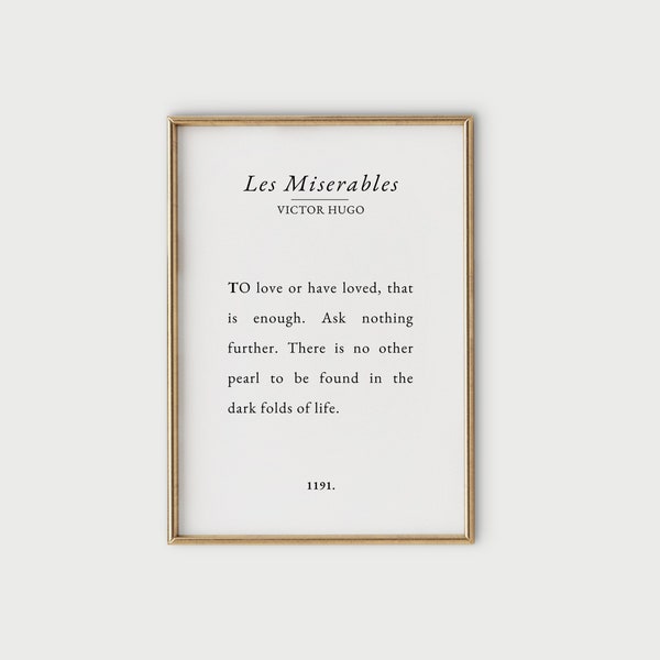 Les Miserables Print - Etsy