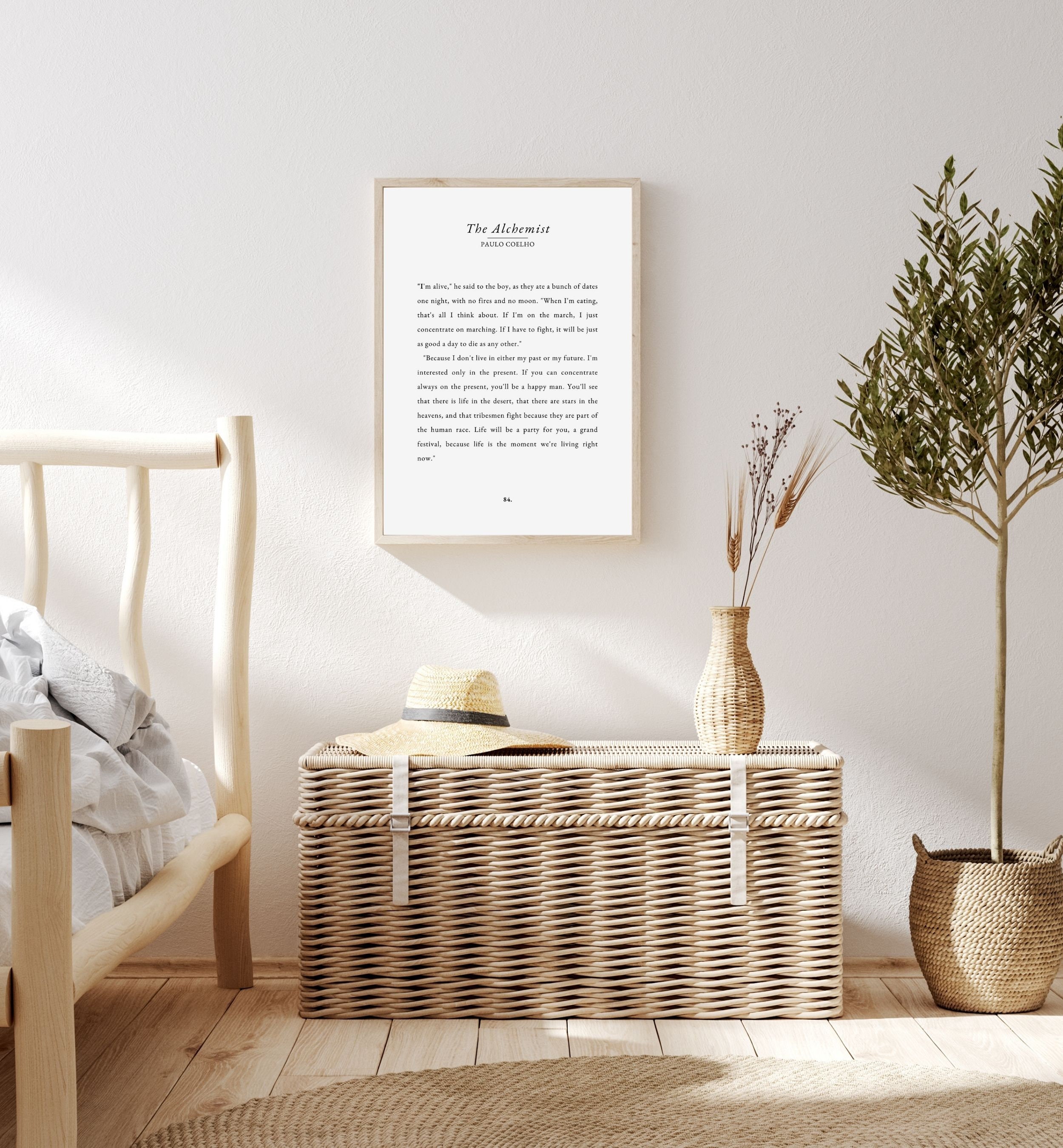 THE ALCHEMIST Quote Digital Download | Paulo Coelho Quote Poster ...