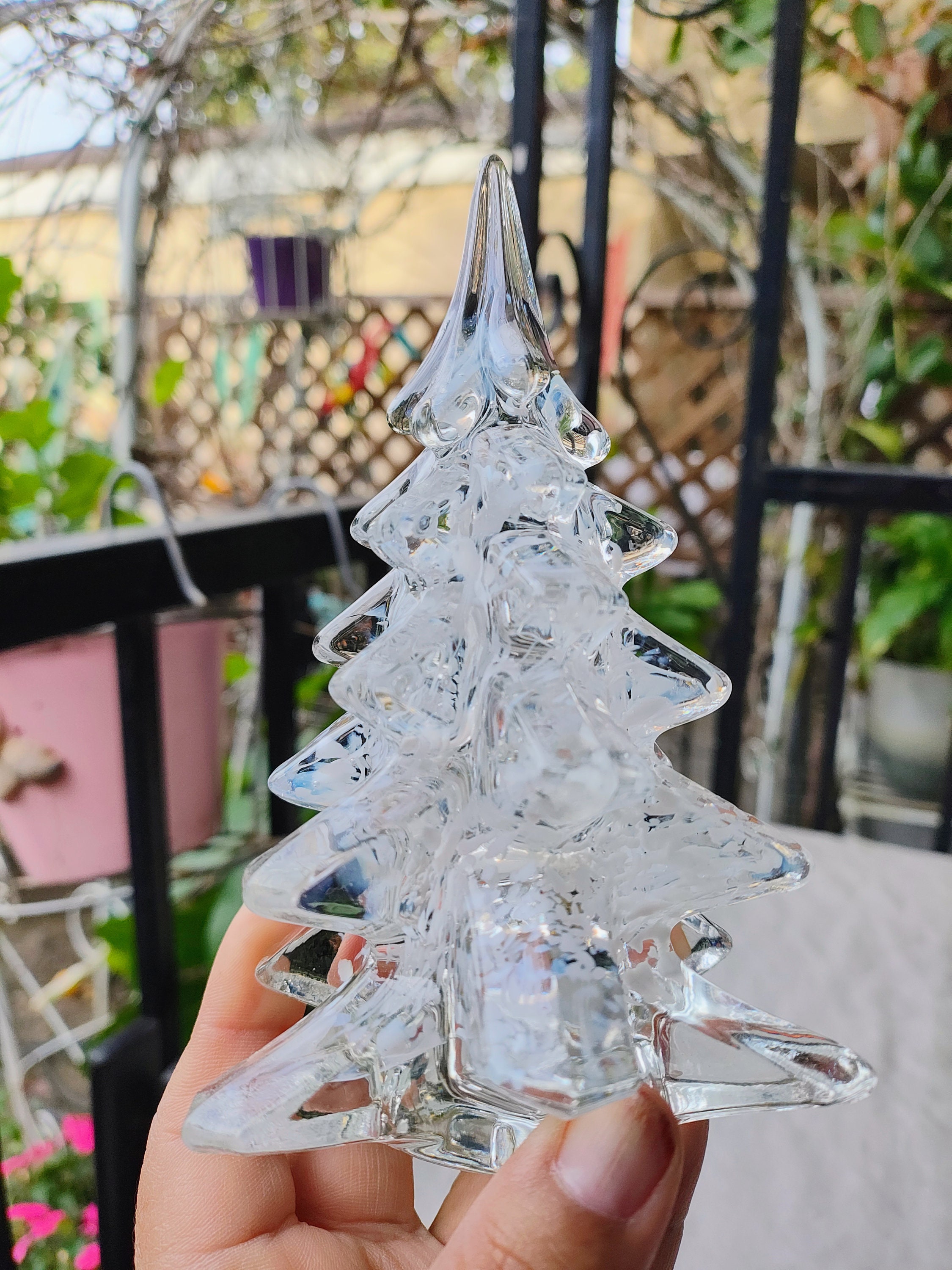 Vintage Glass Christmas Tree 1990s Handblown Glass Christmas Tree - Etsy