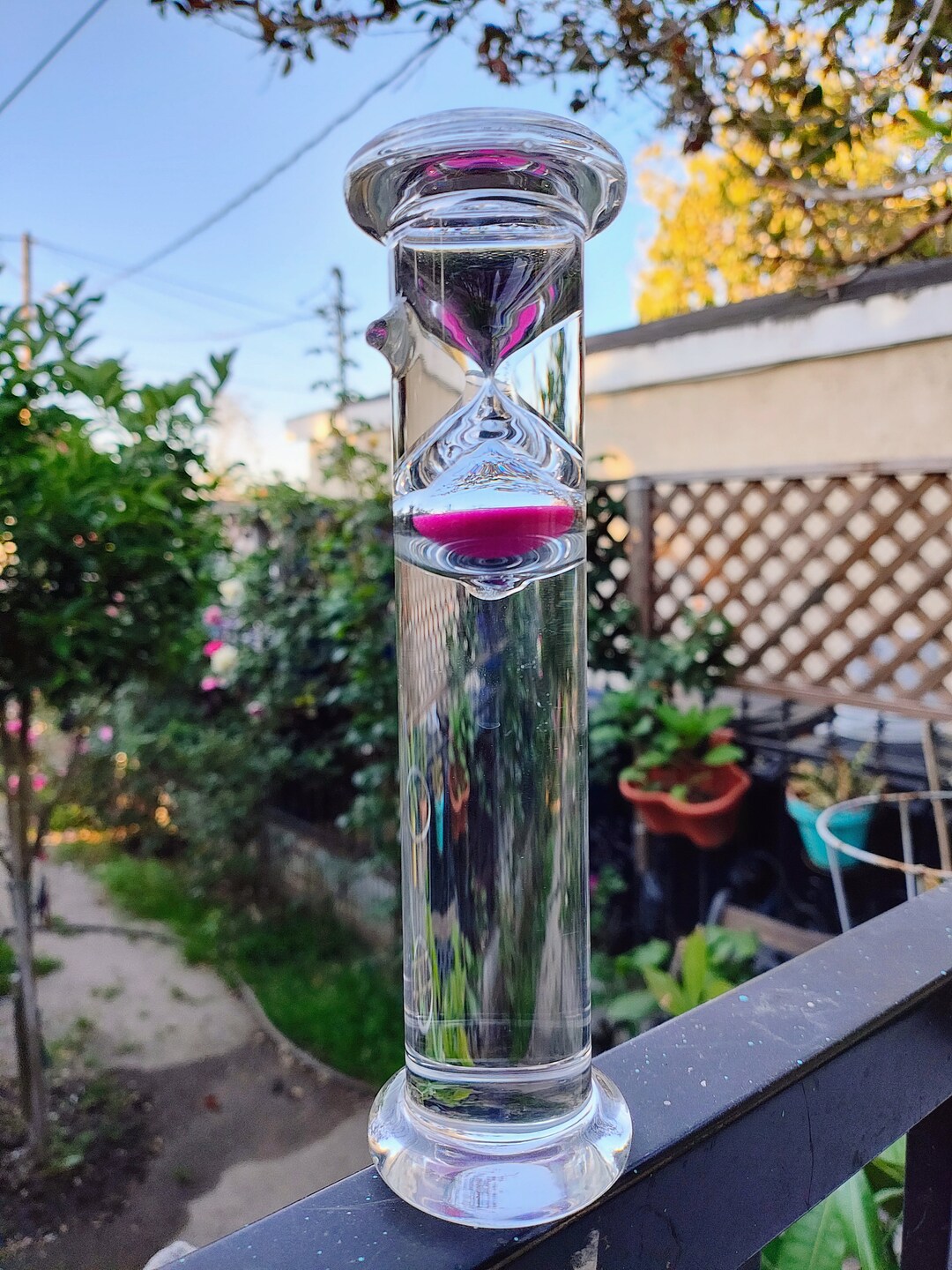 2 Minute Glass Floating Pink Sand Timer - Etsy