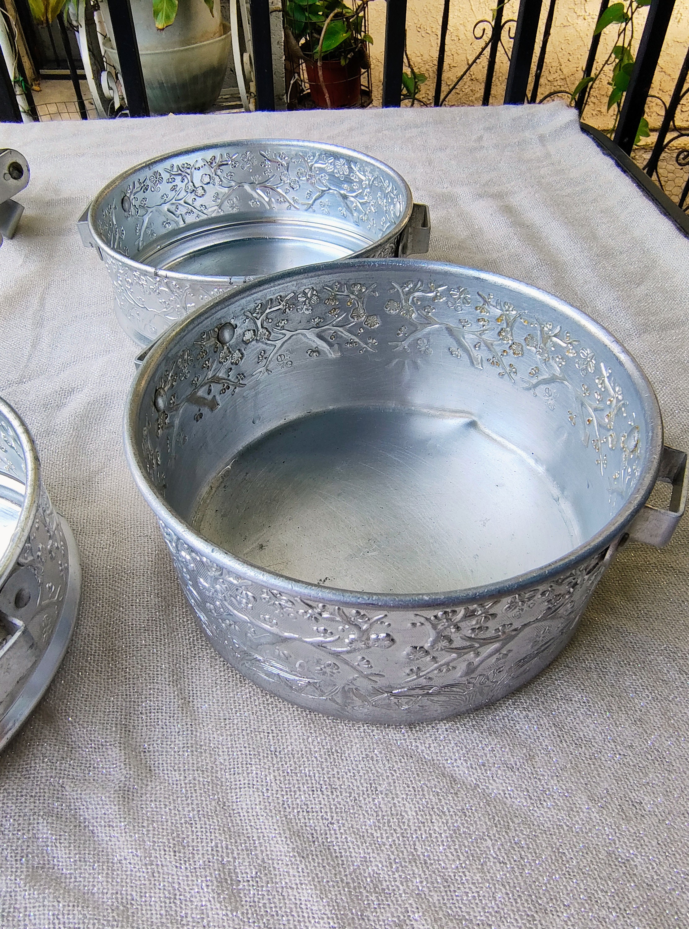 Asian Aluminium Tiffin 4-tier Stacking Food Carrier Lunchbox Made in ...