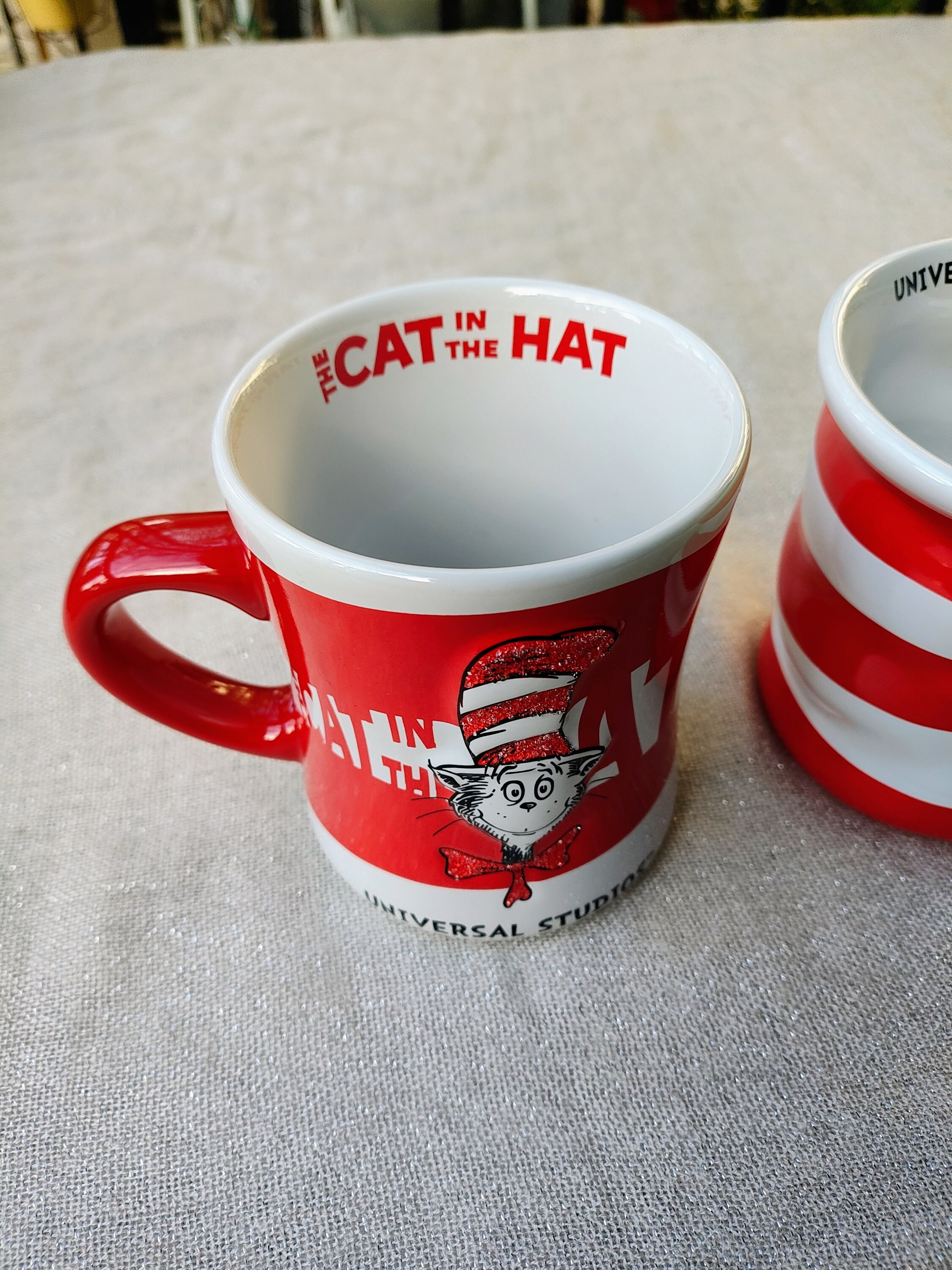 Set of 2 Universal Studios Dr. Seuss Cat in the Hat Coffee Mugs - Etsy