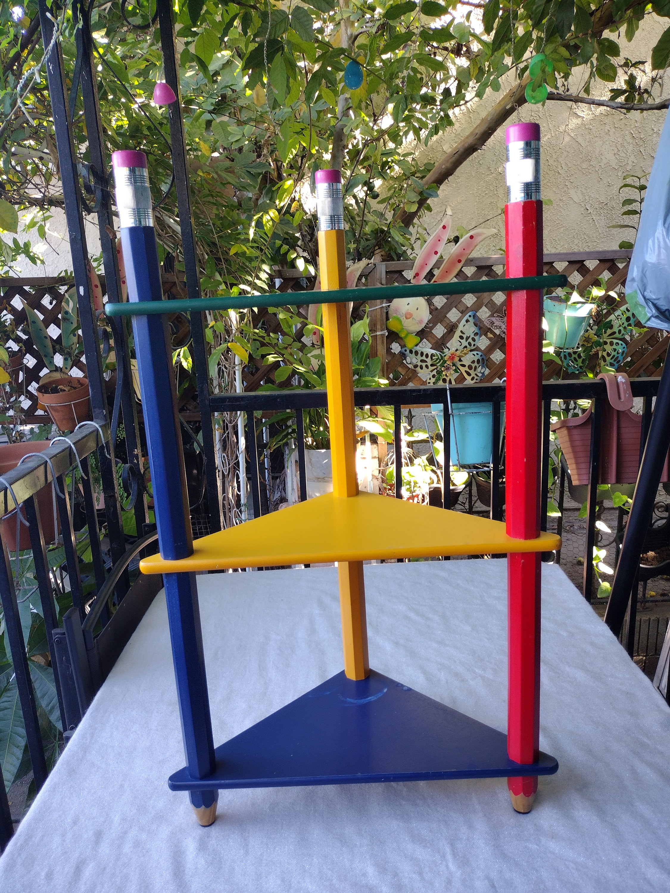 Multi Color Pencil Corner Shelf - Etsy