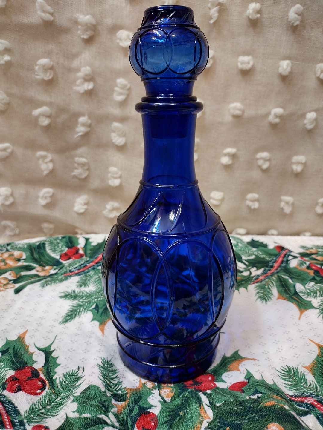 Ring of Rings Cobalt by Maryland Glass Company Decanter and Stopper - Etsy