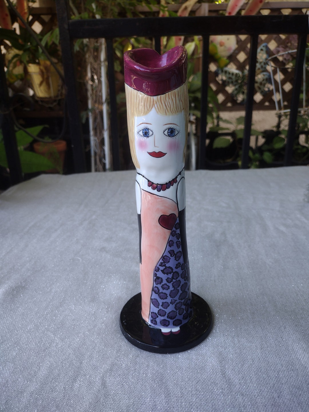 Brittany Susan Paley by Ganz Bella Casa Vase Candle Holder - Etsy