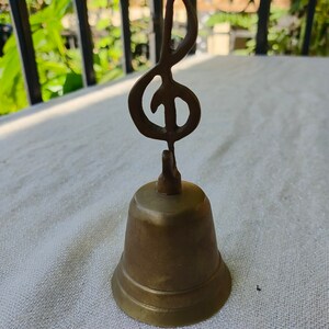 Brass Music Note Bell - Etsy