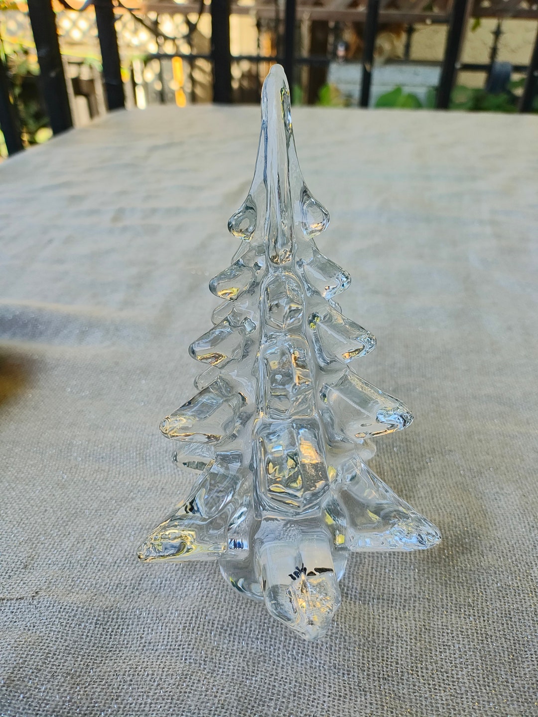 6 Clear Crystal Glass Christmas Tree - Etsy
