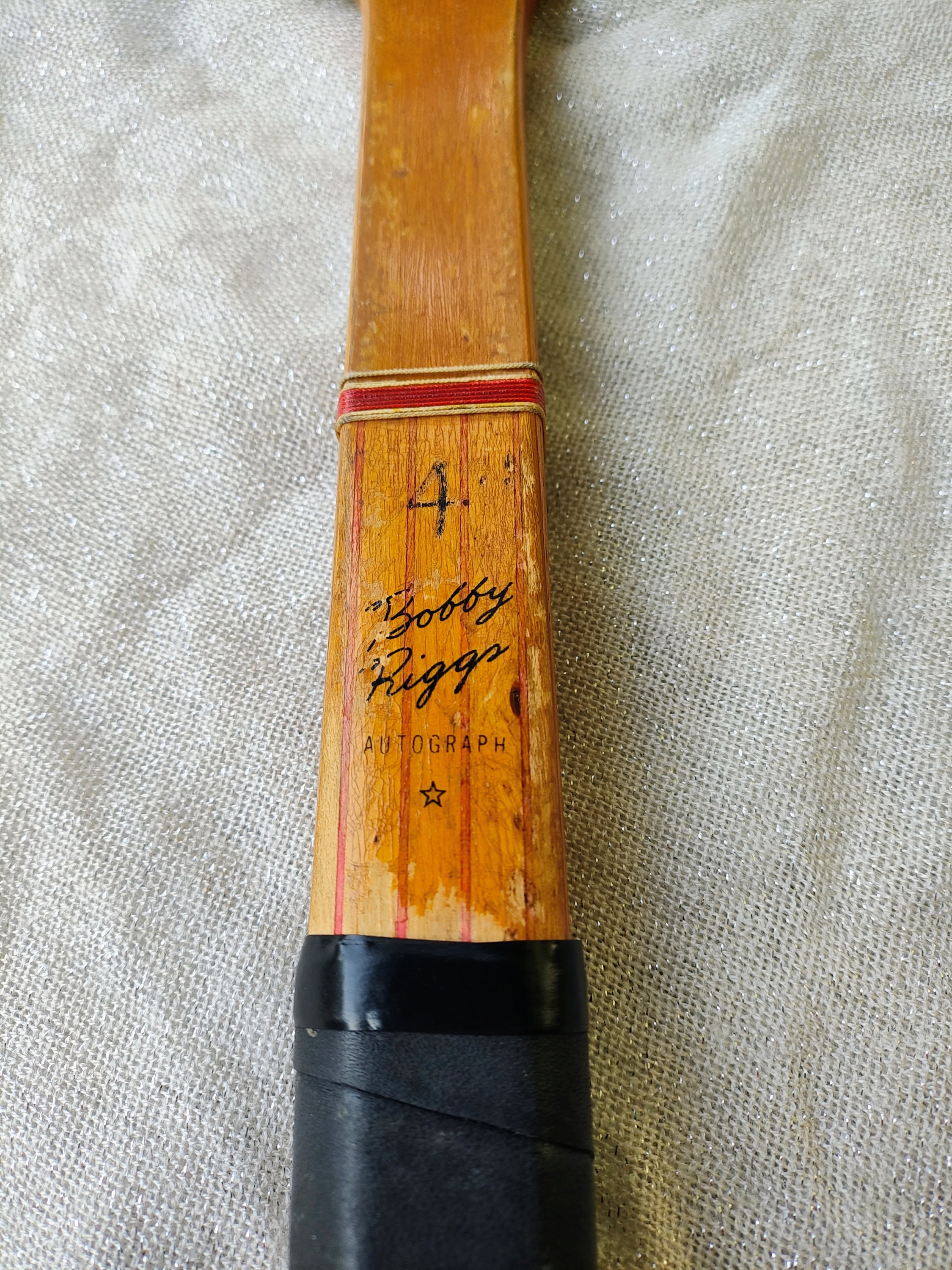 Vintage WILSON Bobby Riggs Autographed Wooden Tennis Racket - Etsy