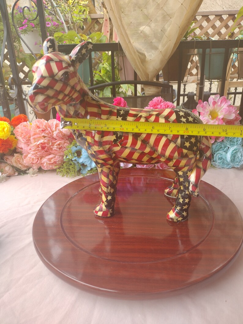 1980's American Flag Donkey Figurine - Etsy