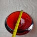 Teleflora Thick Heavy Ruby Red Glass Flared Bowl Vase - Etsy