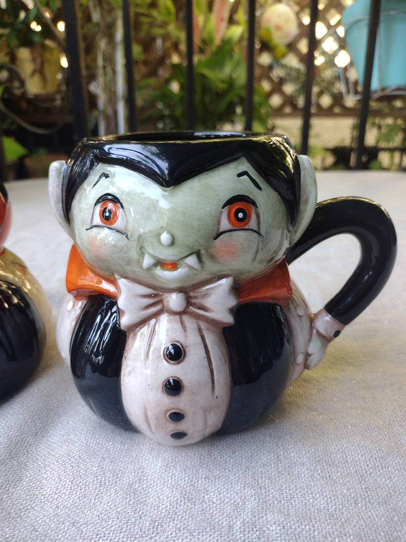Johanna Parker Design Devil and Vampire Mugs - Etsy