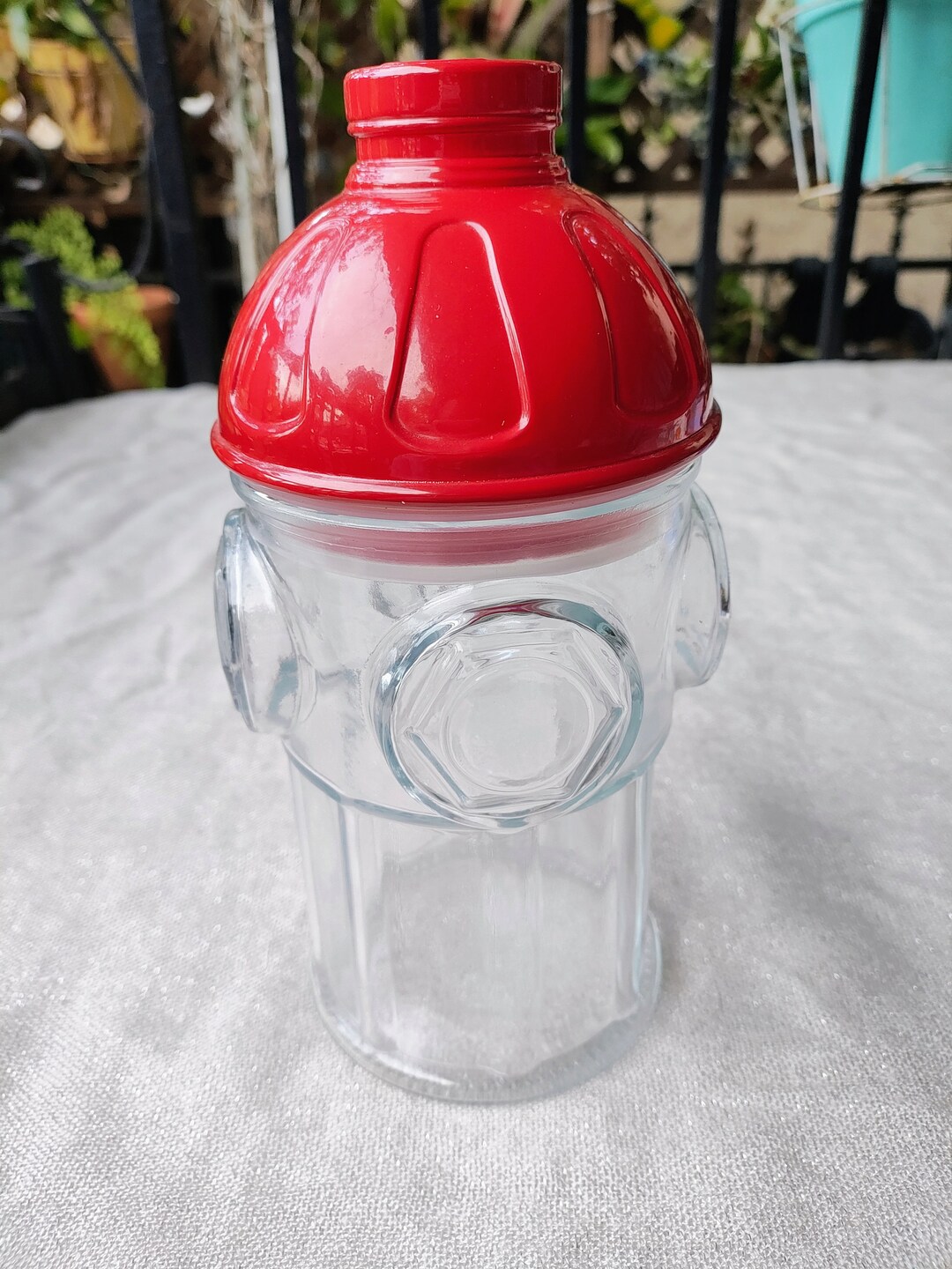Target Bullseye Glass Fire Hydrant Glass Jar - Etsy