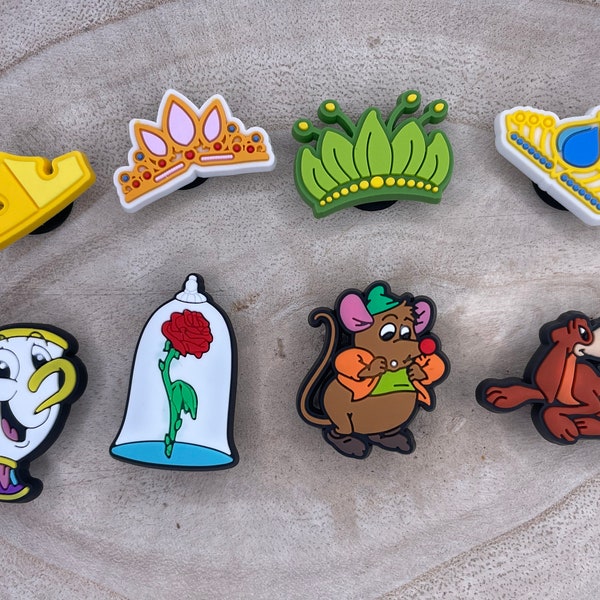 Princess and the Frog Croc Charms - Etsy