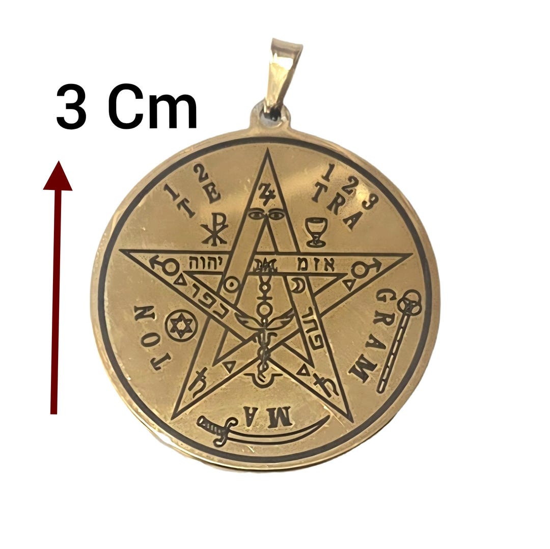 Tetragrammaton Stainless Steel - Esoteric Talisman Protection Amulet ...