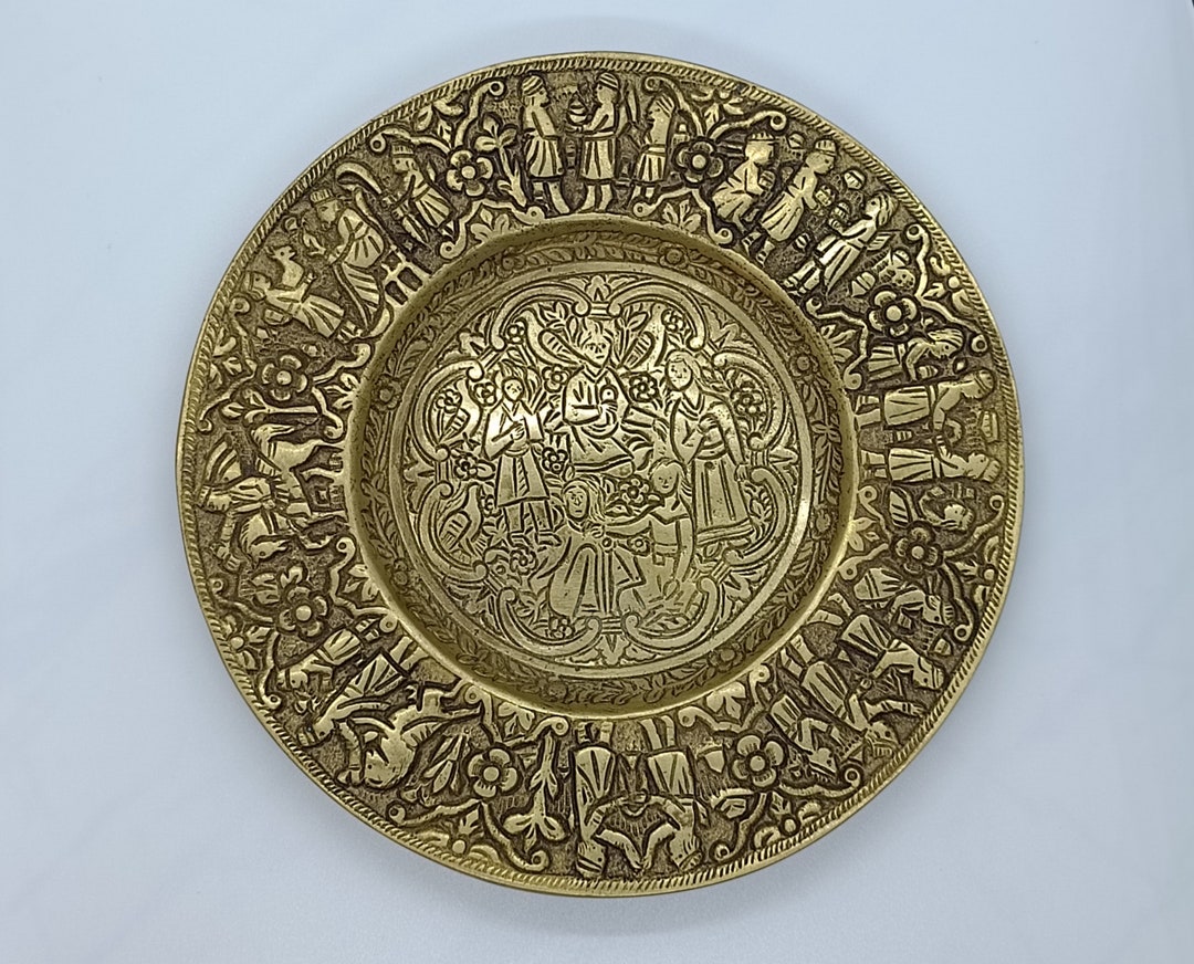Antique Copper Altar Plate - Etsy UK