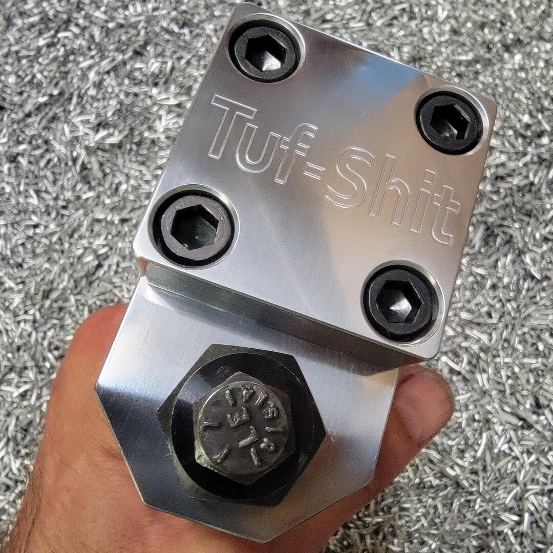 Tuf Shit Neck Style 1" Retro BMX Klunker Vintage Schwinn Polished Stem ...