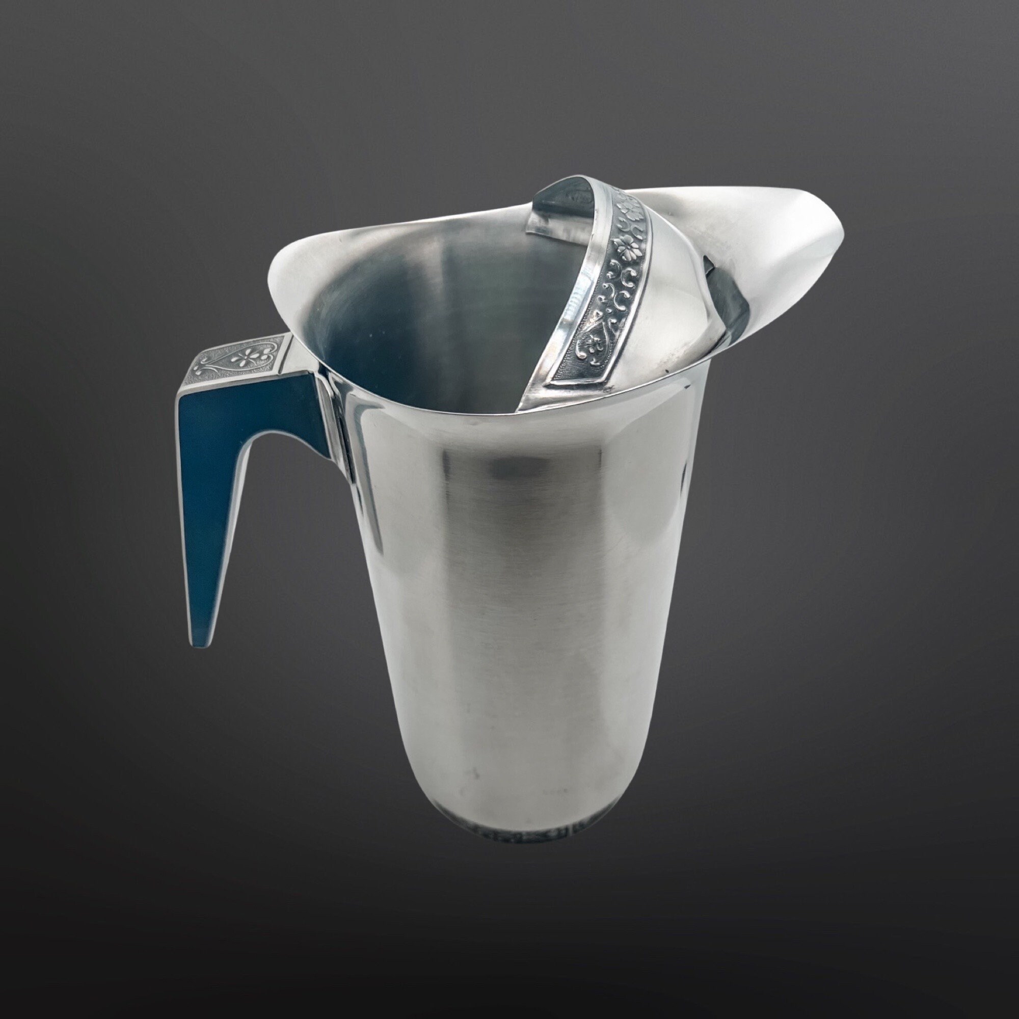 1969 Riviera Stainless Steel Water Pitcher in cordova Pattern, Vintage ...