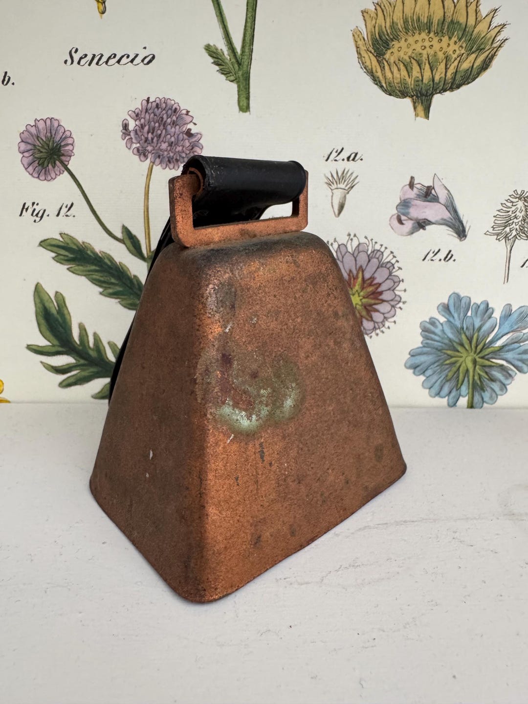 Vintage Copper Bell With Black Plastic Strap, Lake Placid, NY Souvenir, - Etsy