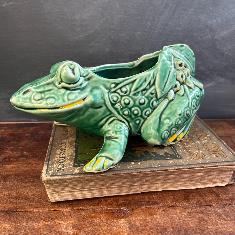Mccoy Frog Planter - Etsy