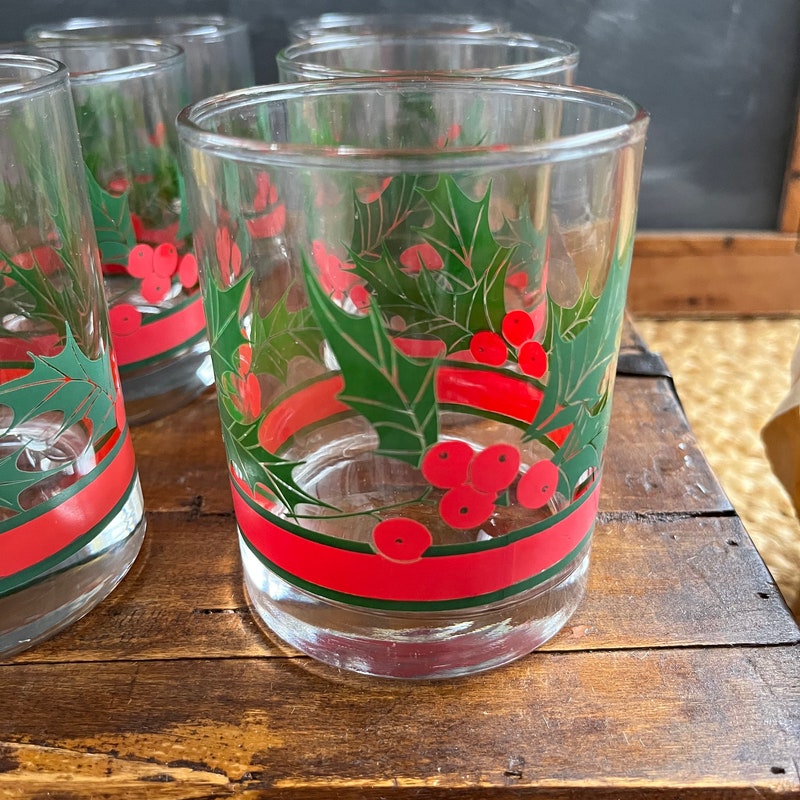Christmas Glassware - Etsy