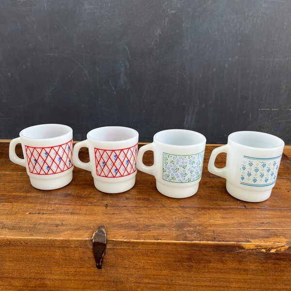 Milk Glass Mugs - Etsy
