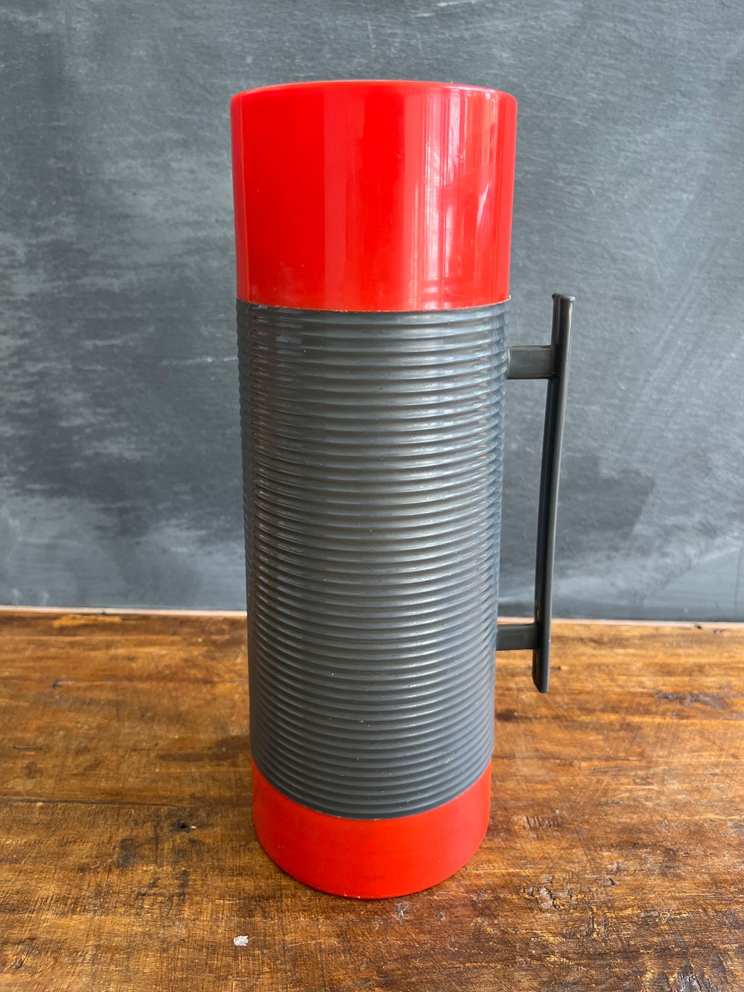 Vintage Aladdin Thermos, Dura Clad, Red and Grey, 1 Quart Size - Etsy