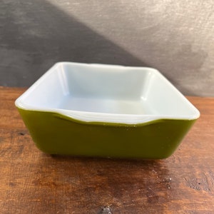 Vintage PYREX Verde Green Refrigerator, Baking, Casserole Dish, 0503, 1 ...