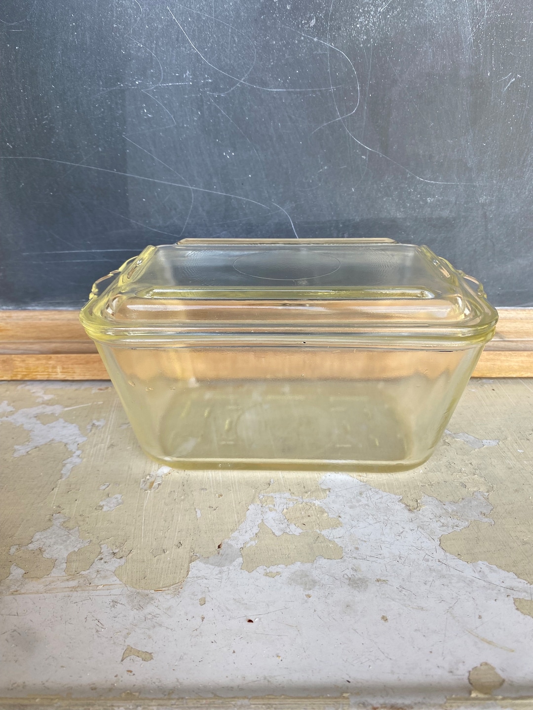 Glasbake Clear Glass Fridge Container With Lid, Retro, Vintage Fridge ...