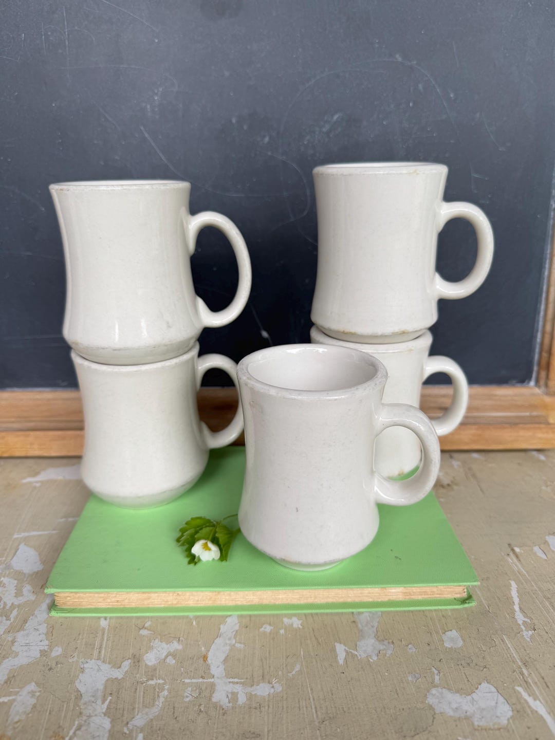 Vintage White Diner Mug, Restaurant Ware, Coffee Mug, Ironstone Mug ...