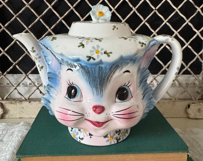 Lefton Lil Miss Priss Teapot, Cat Teapot, Collectible - Etsy