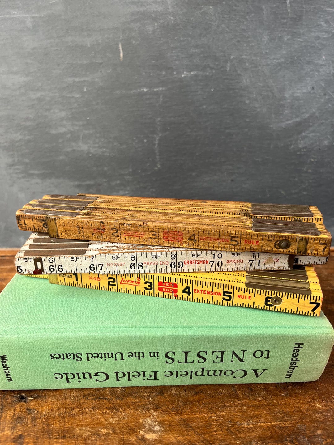 Vintage Folding Carpenters Rulers, 72” and 96”, Lufkin Red End ...