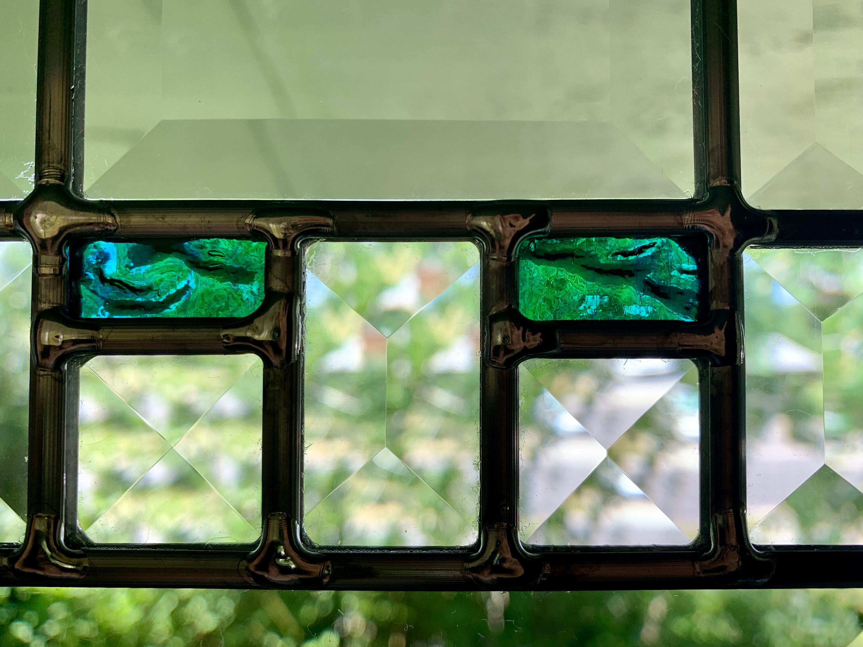 Sweet Little Stained Glass Window With Bevels for Rainbows and Dichroic ...