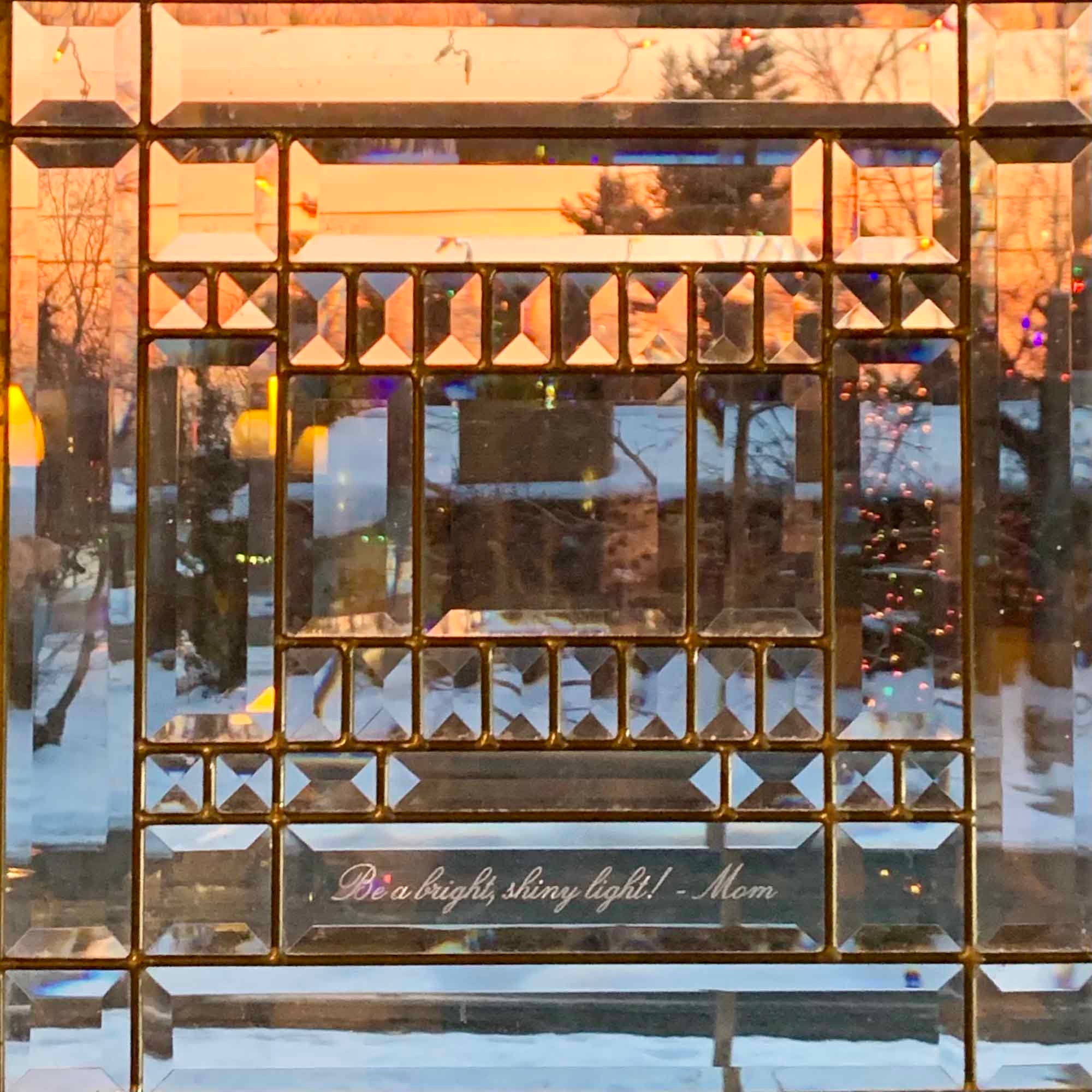 Your Message in Glass. Understated Engraving Makes This Window an ...