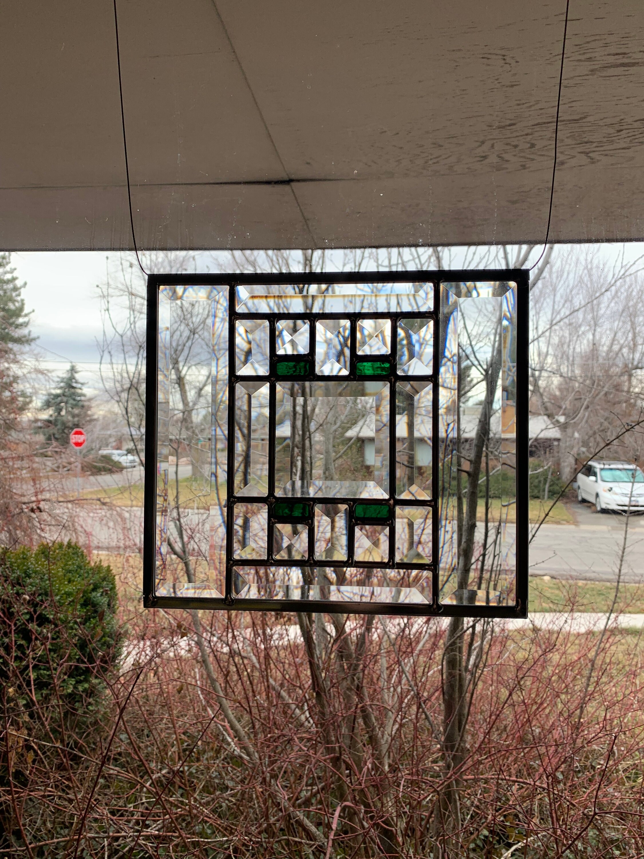 Sweet Little Stained Glass Window With Bevels for Rainbows and Dichroic ...